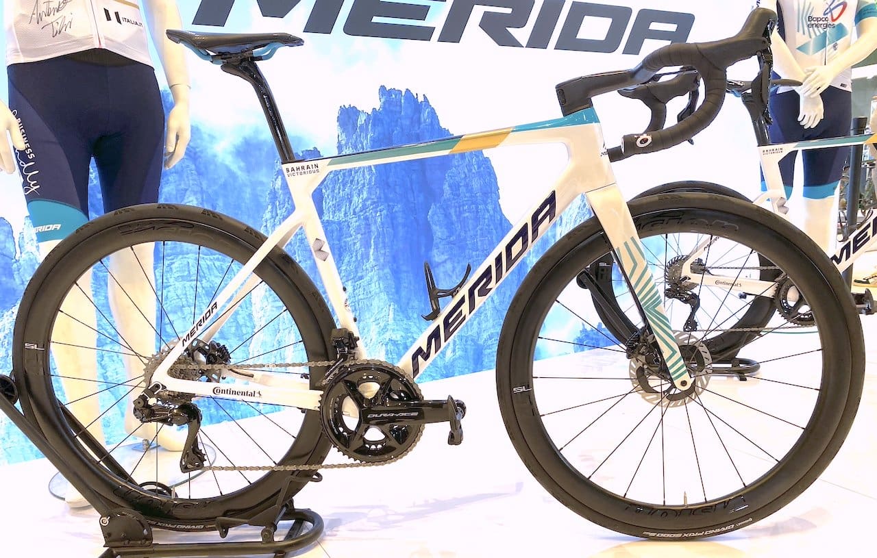 Les Merida de Bahrain-Victorious pour 2025 - Dimensions Vélo