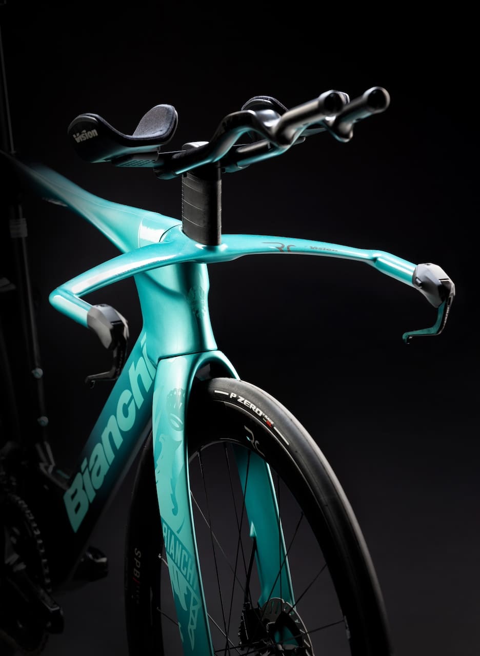 Bianchi Aquila RC, le nouveau vélo de chrono d'Arkea-B&B Hotels - Dimensions Vélo